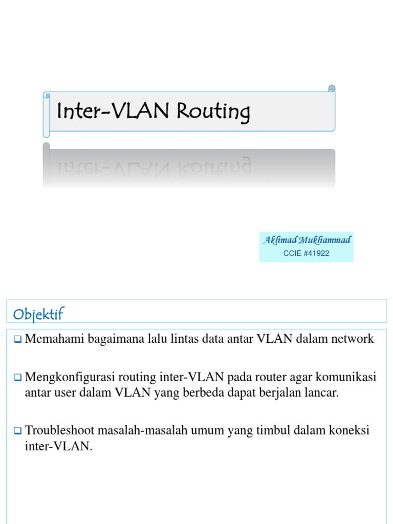 Inter-VLAN Routing | PDF