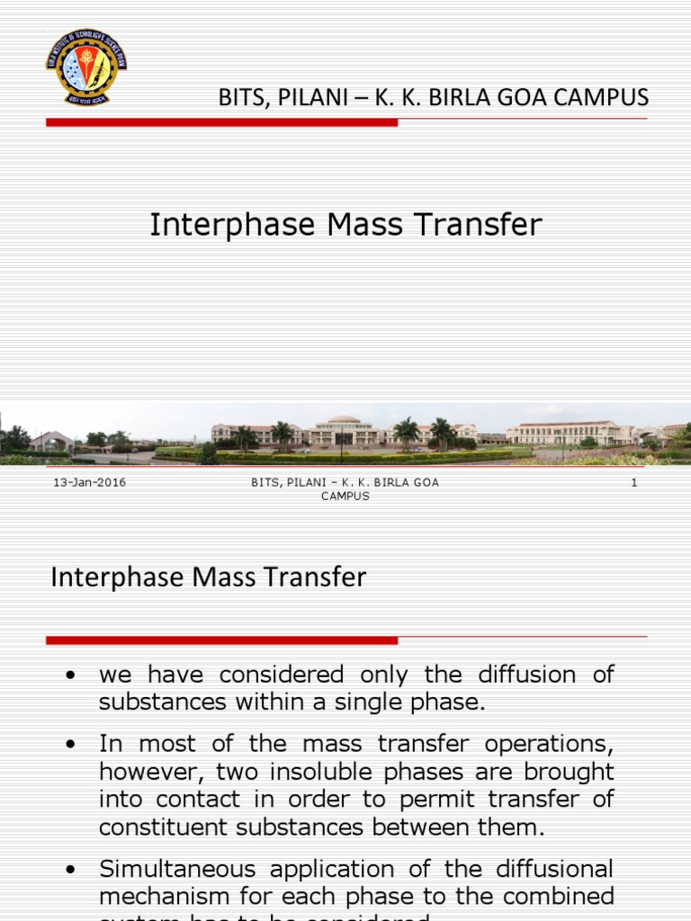 Interphase Mass Transfer | PDF | Phase (Matter) | Solubility