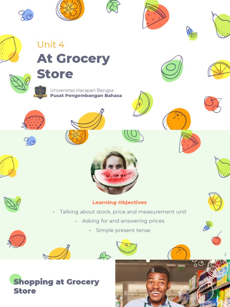At Grocery Store (Unit 4) PDF | PDF