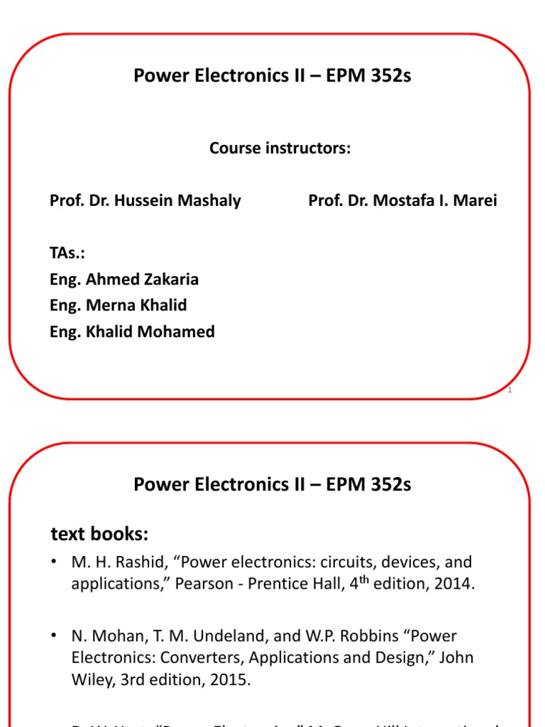 Lecture 01 PDF | PDF | Power Electronics | Electric Power