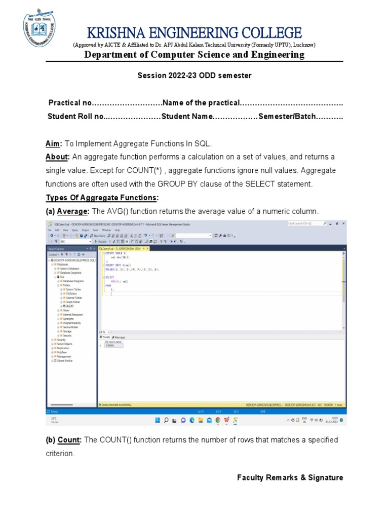 DBMS Lab-7 PDF | PDF
