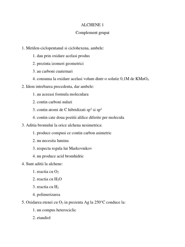 Alchene 1 PDF | PDF