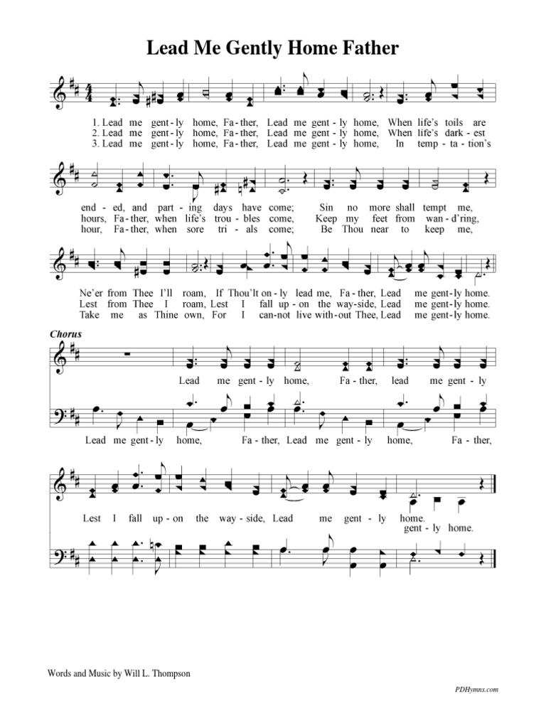 Lead Me Gently Home Father_arr2 | PDF