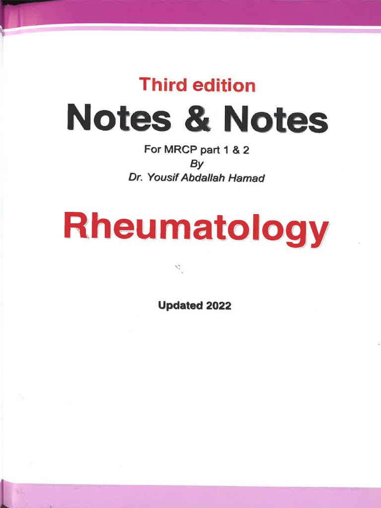 8 Rheumatology 1 123 Pdf