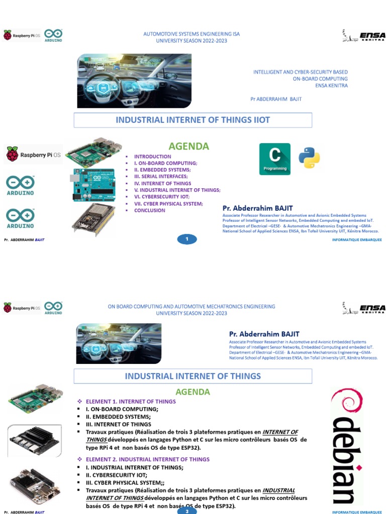 Cours Embedded Systems PDF | PDF | Internet Of Things | Embedded System