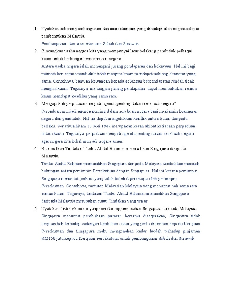 Sej 5 Soalan Kbat | PDF