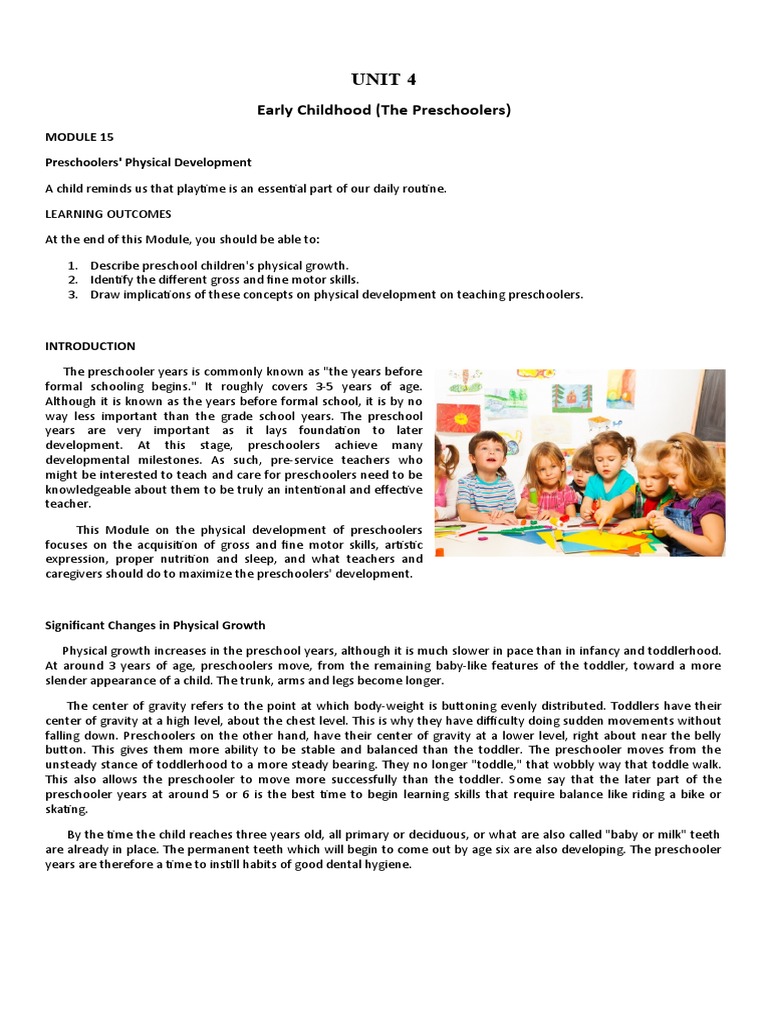 Unit 4 Child Development Report | PDF | Cognitive Development | Thought