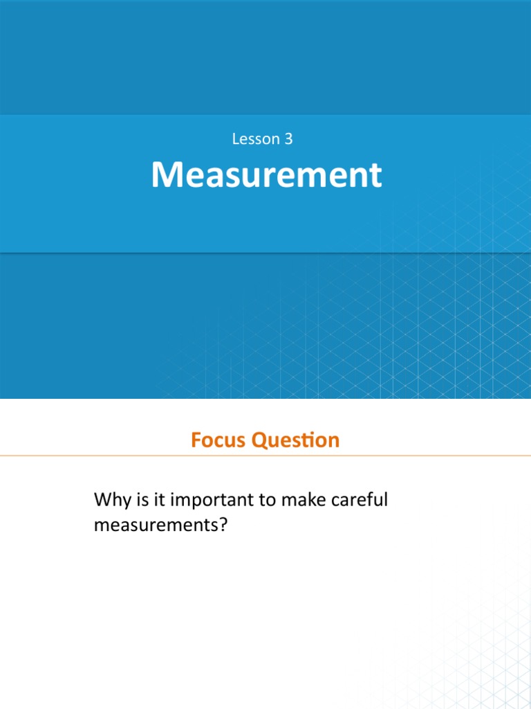 Module 1 - Lesson - 3 - Measurement | PDF | Accuracy And Precision ...