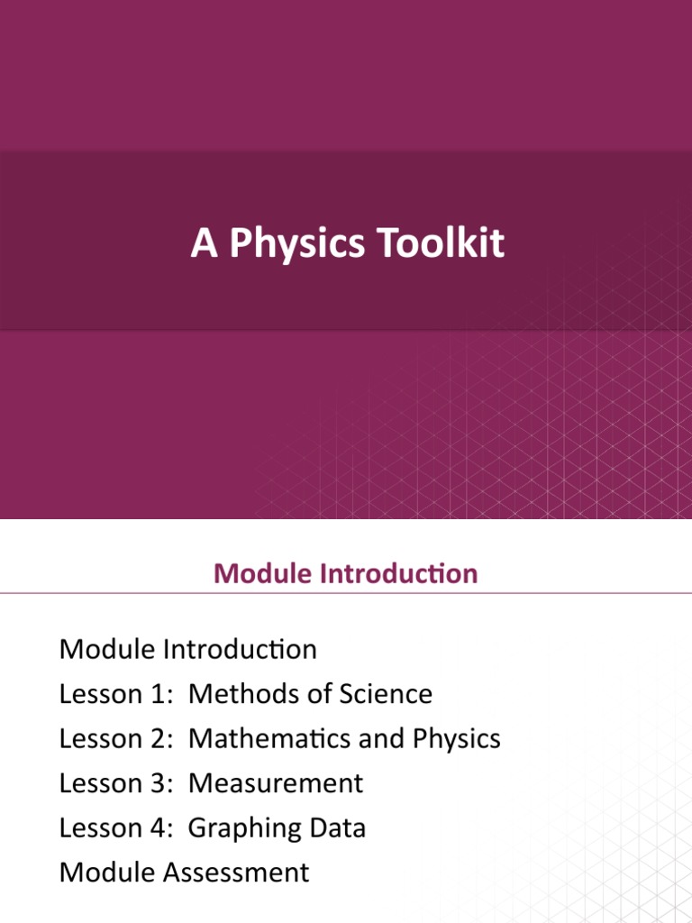 Physics Toolkit for Experiments | PDF
