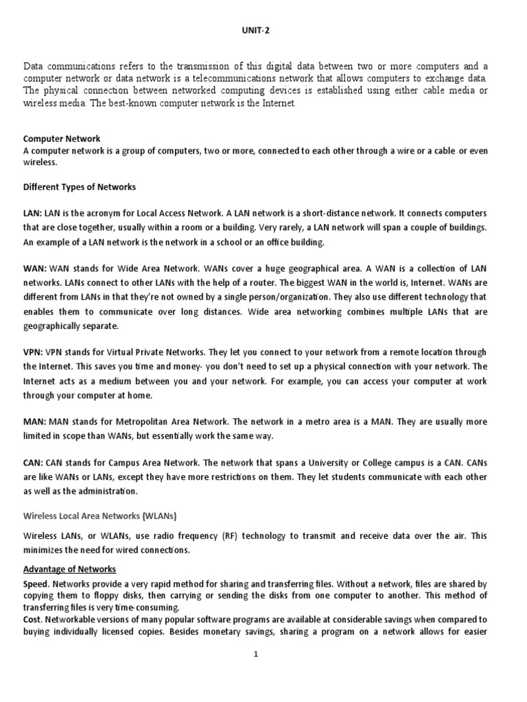Unit-2 Network MIS | PDF | Network Topology | Computer Network