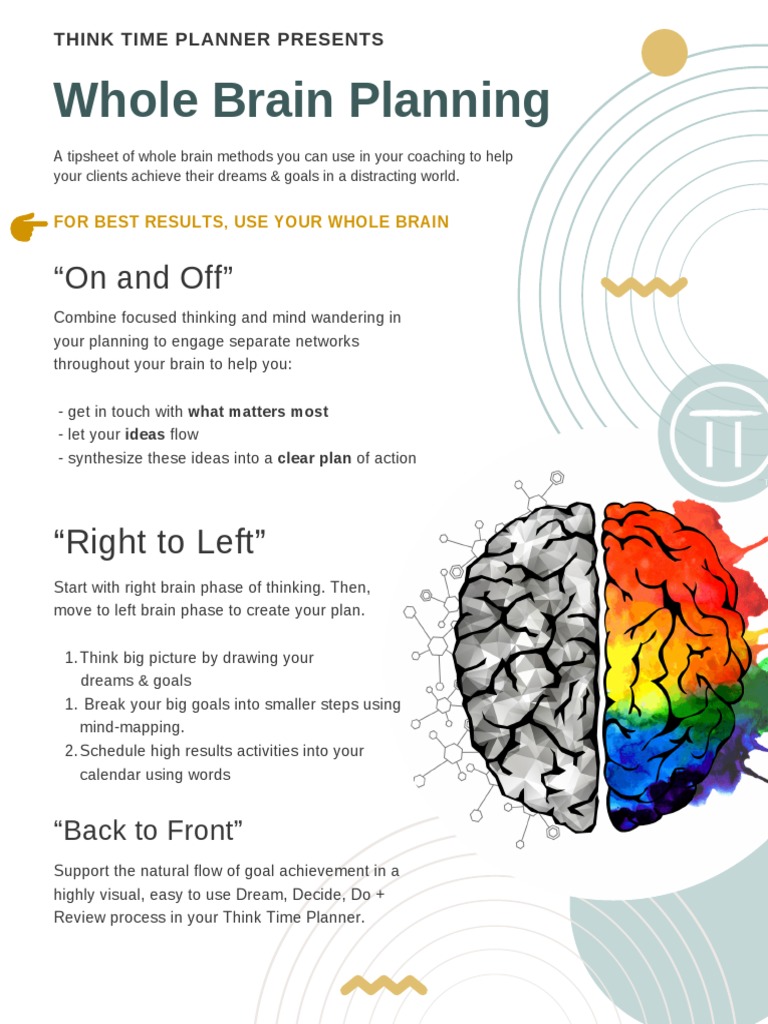 Whole Brain Planning Tipsheet Final PDF | PDF