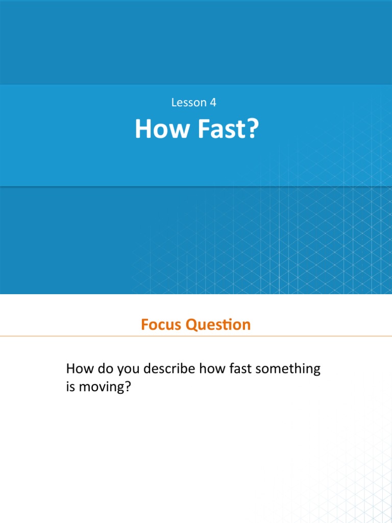Understanding Velocity, Speed, and Motion through Graphs and Equations ...