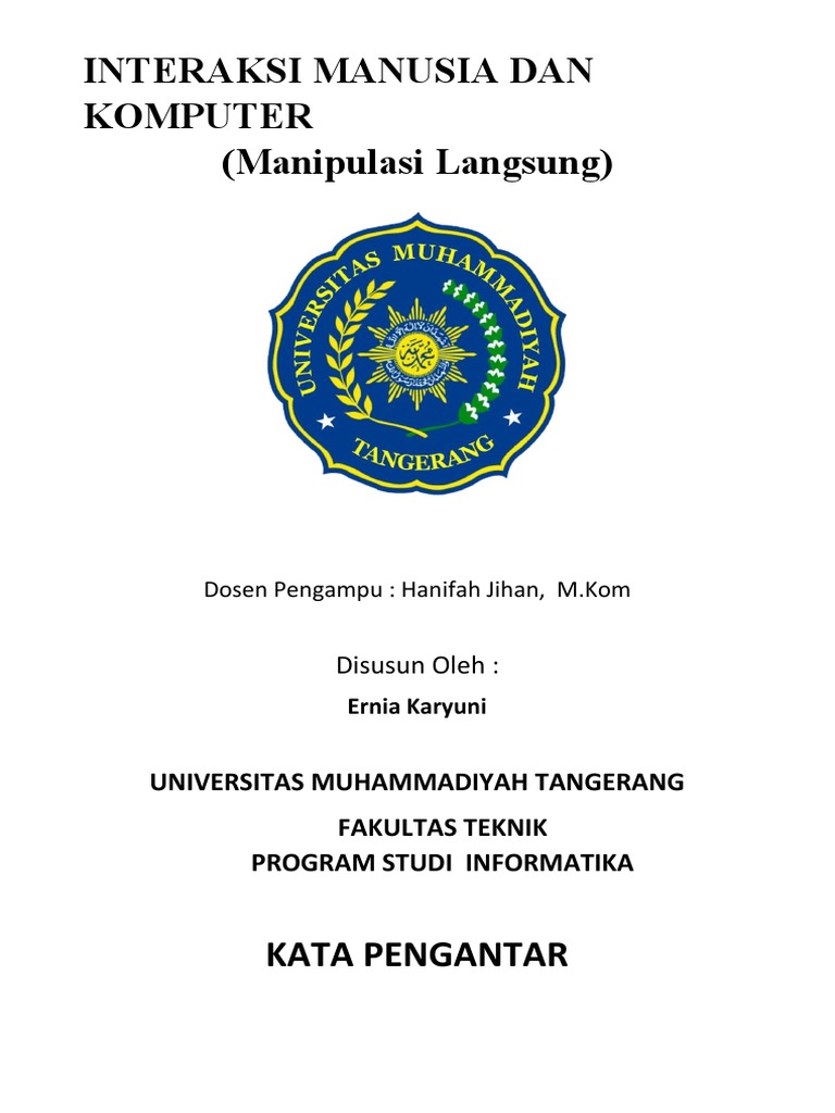ERNIA KARYUNI - IMK (Manipulasi Langsung) | PDF