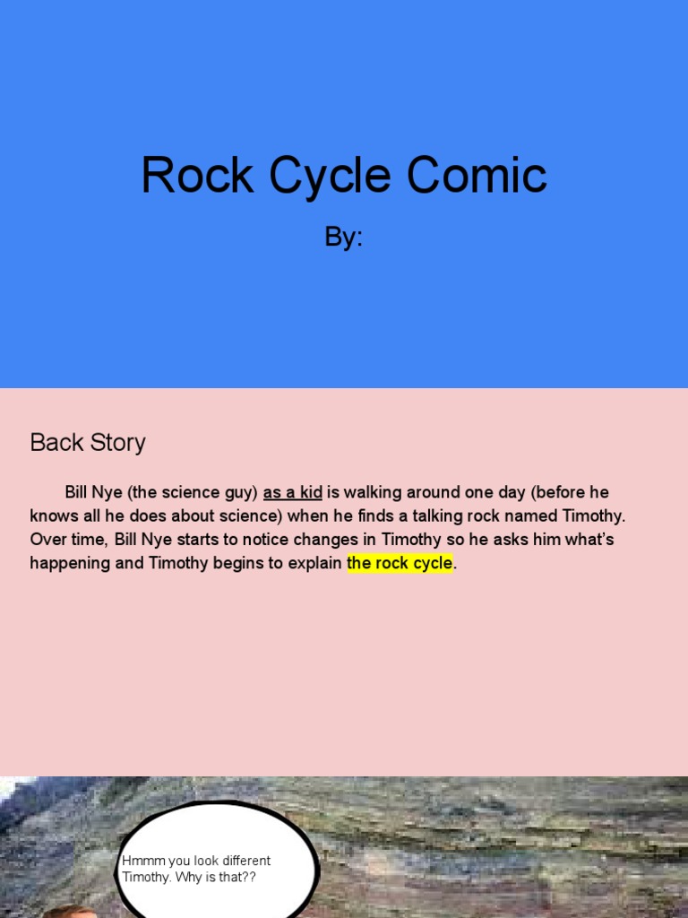 Rock Cycle Comic Project | PDF