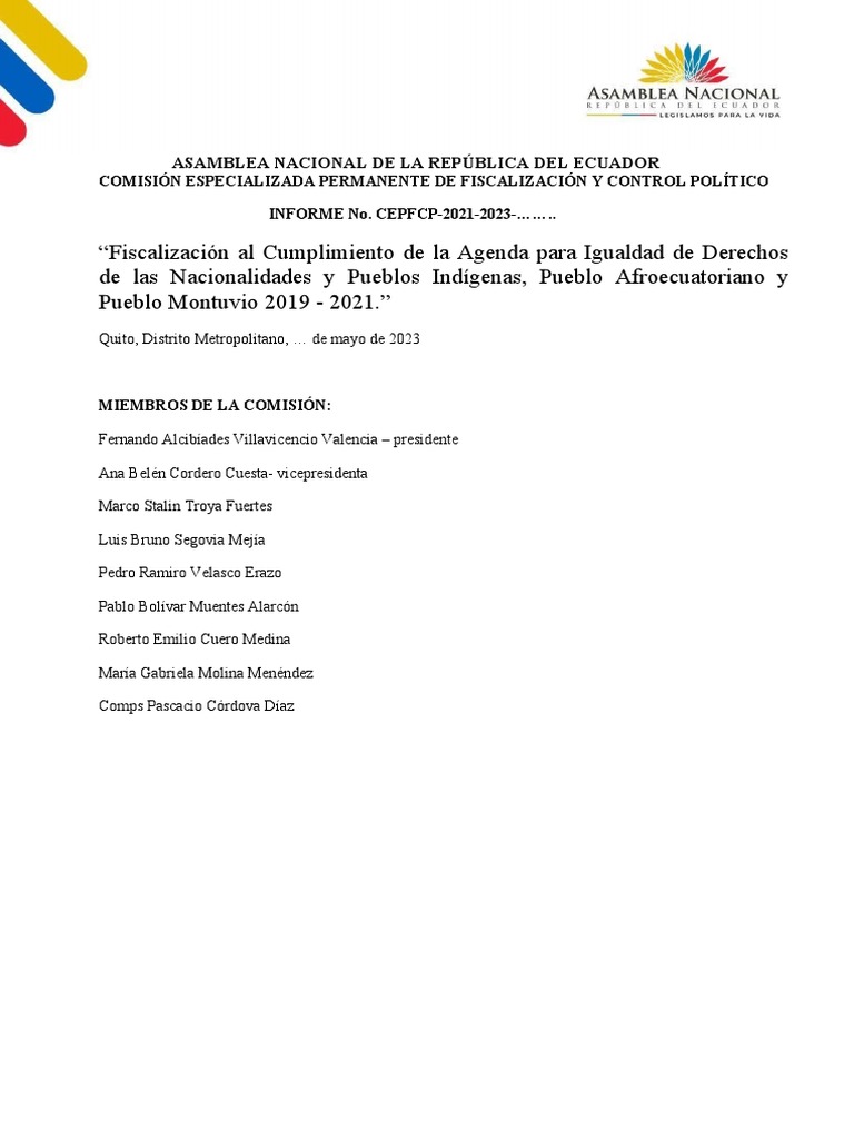 Informe Borrador-Decenio Afrodecendiente | PDF | Discriminación y relaciones raciales | Racismo