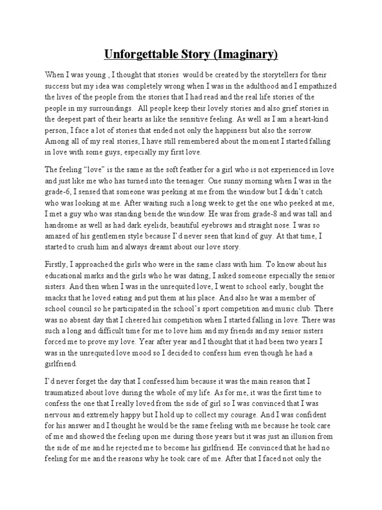 Unforgettable Story | PDF