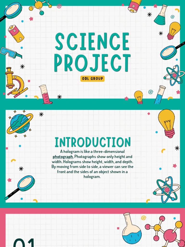 Pink and Green Doodle Hand Drawn Science Project Presentation | PDF