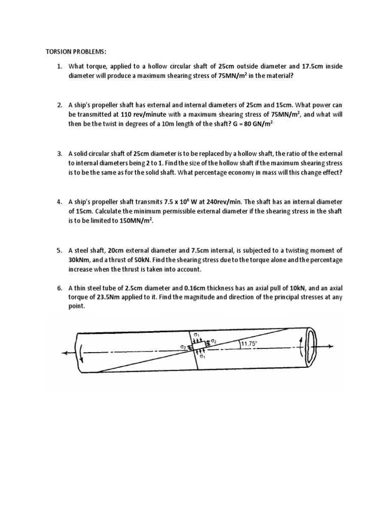 Torsion Problems | PDF