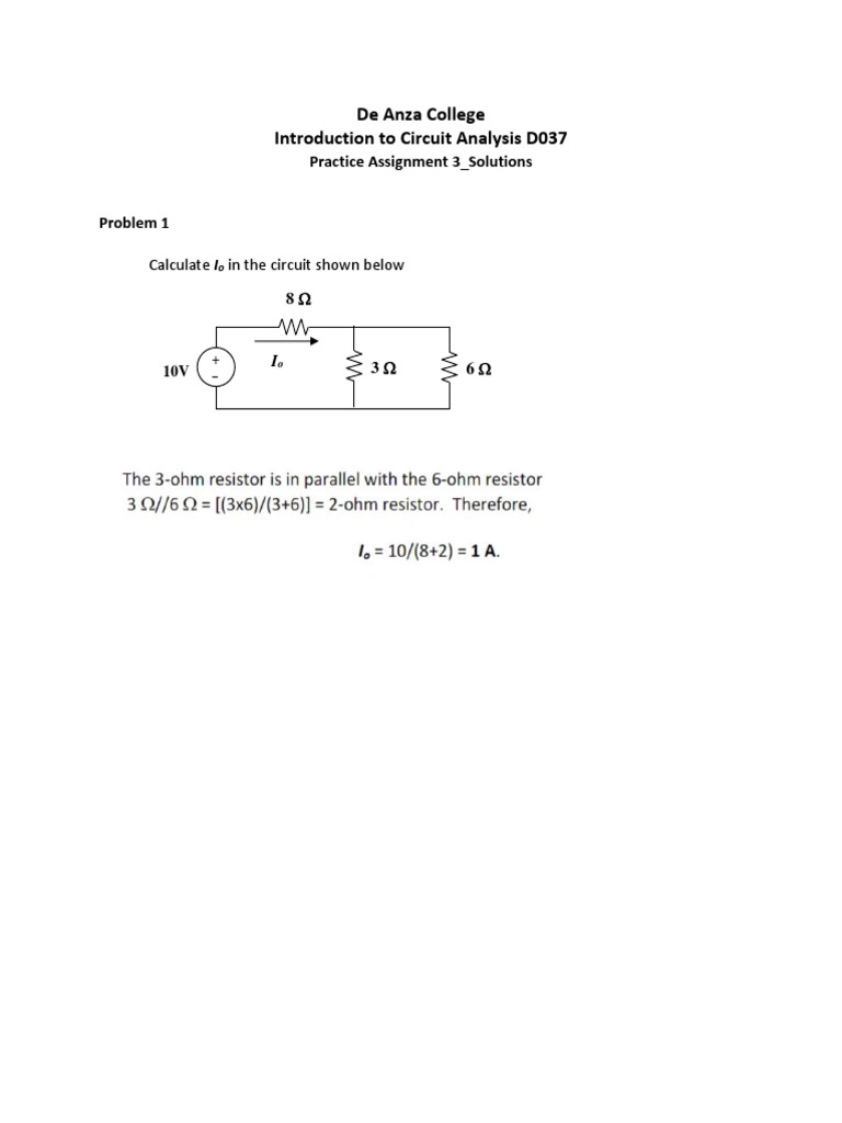 Circuit Analysis Solutions Guide | PDF