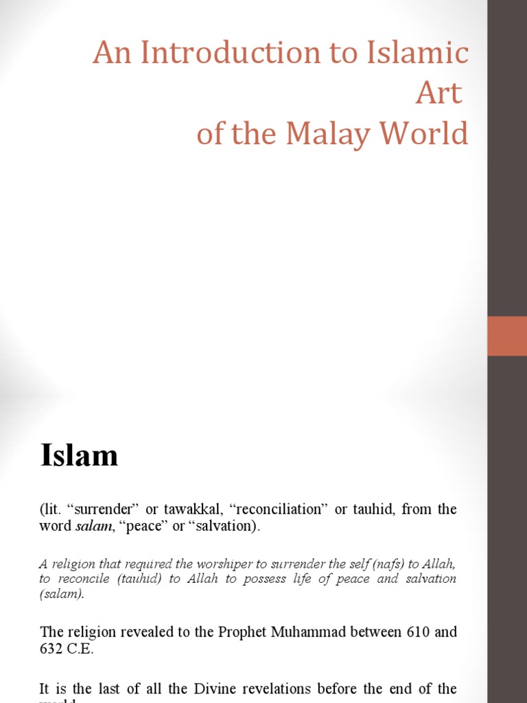 Lecture 2. VCS 155 Islam and Art | PDF | Transcendence (Religion) | God ...