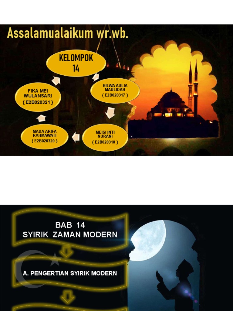 Kelompok 14 Syirik Zaman Modern PDF | PDF