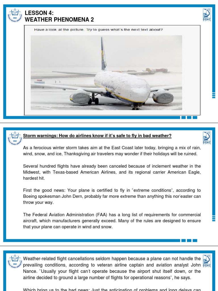 Weather Phenomena 2 Flight | PDF | Airport | Federal Aviation ...