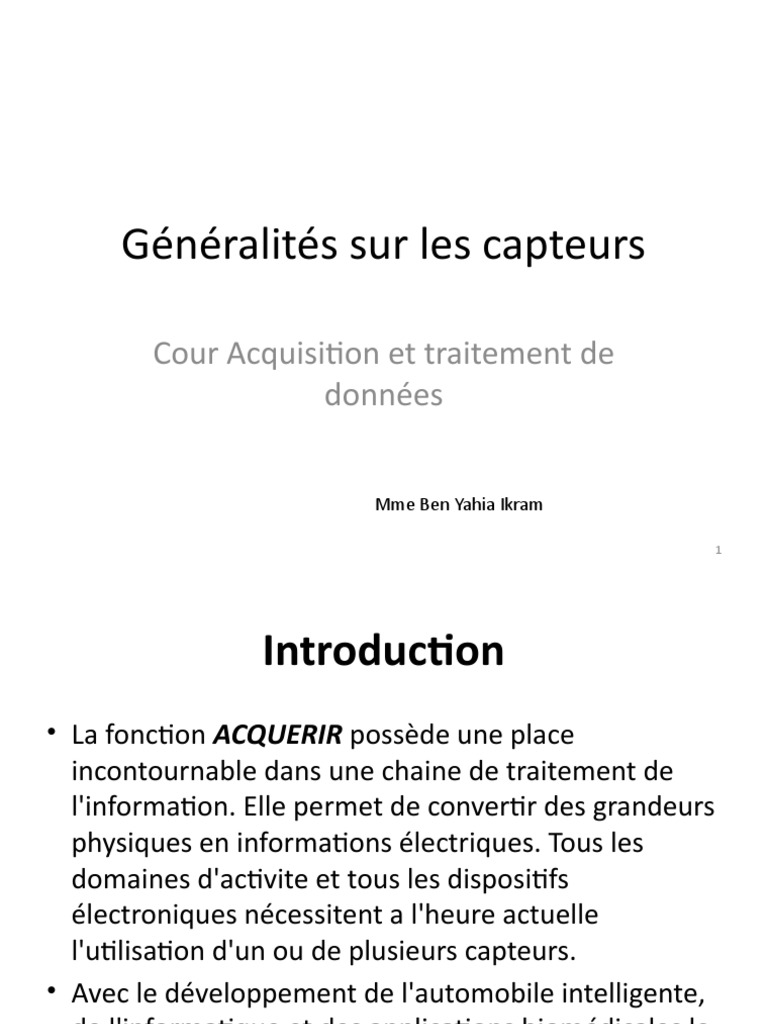 Fonctionnement des capteurs optiques | PDF | Capteur | Optique