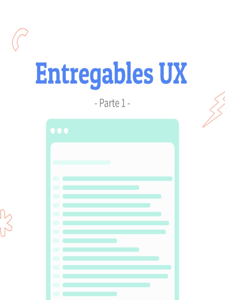 Entregables UX - Parte 1 | PDF