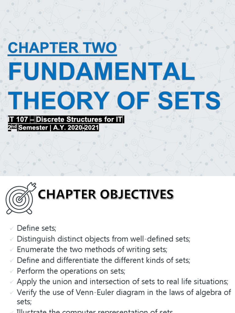 Suman's CHAPTER 2 FUNDAMENTAL THEORY OF SETS | PDF | Set (Mathematics) | Empty Set