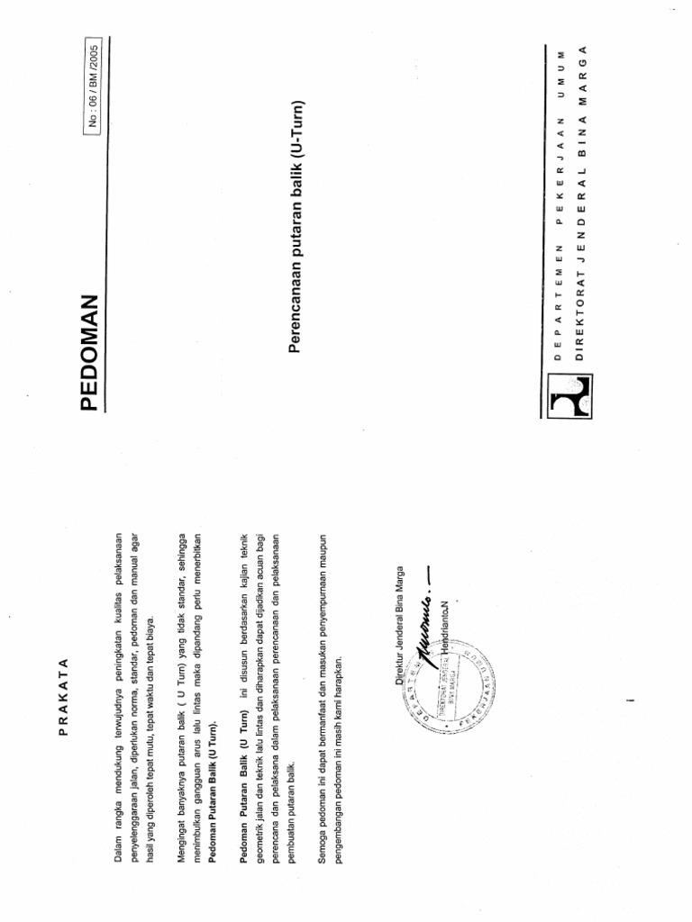 16.perencanaan Putaran Balik (U-Turn) | PDF