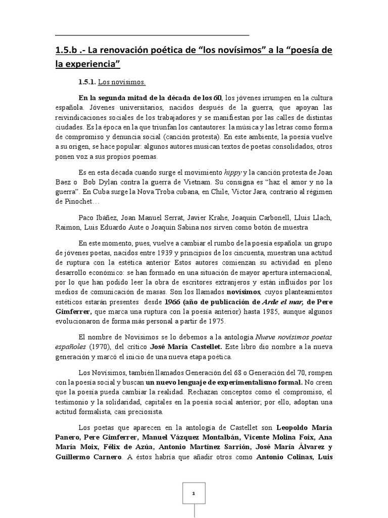 Los Novisimos PDF | PDF