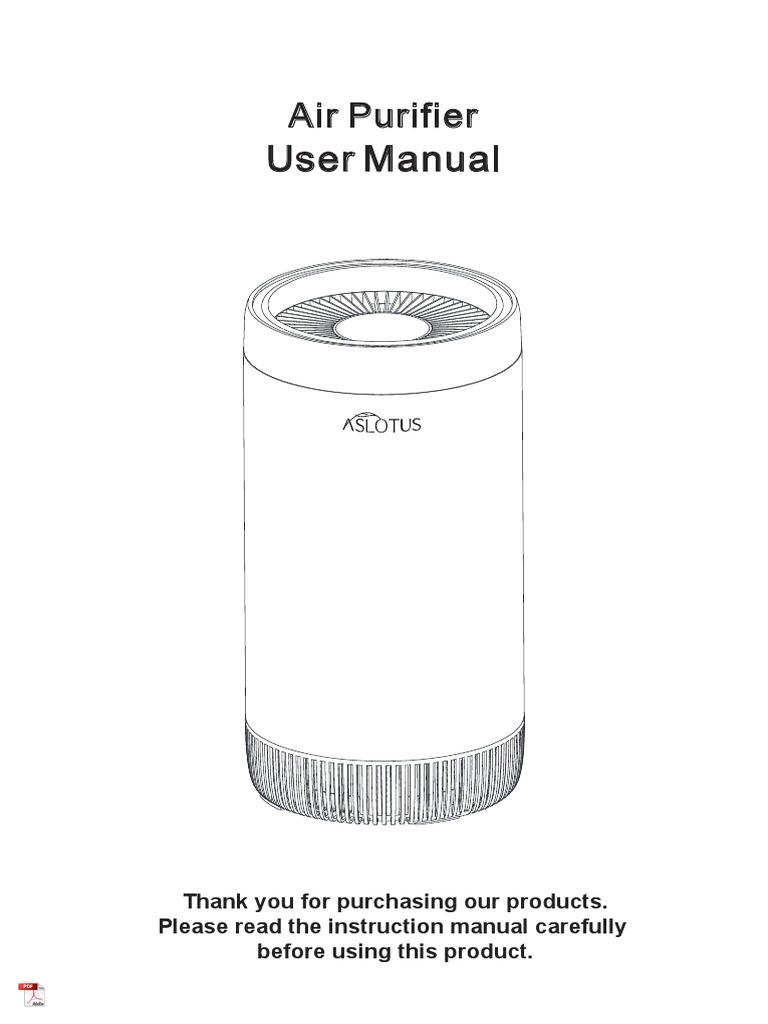 KJ320 Air Purifier User Manual | PDF | Power Supply | Manufactured Goods