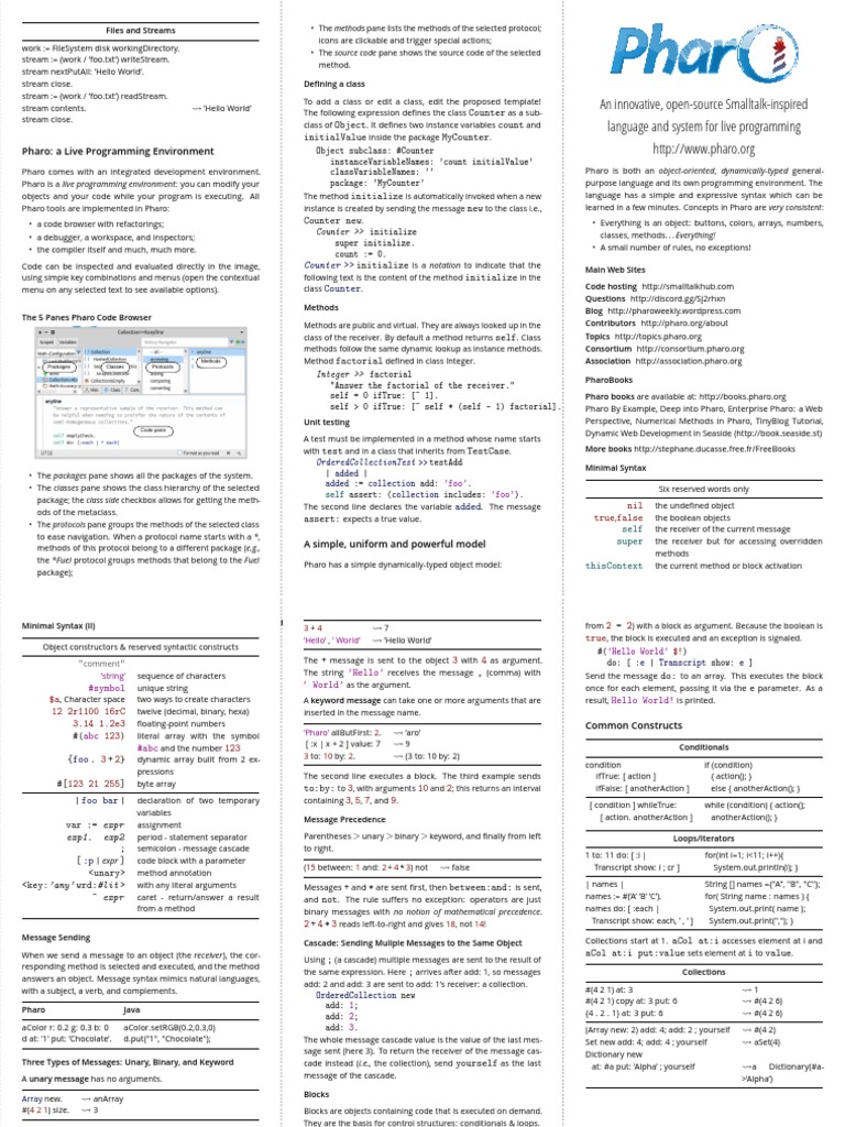 Pharo Pdf Class Computer Programming Method Computer Programming 0742