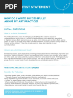 Art Process Journal 1 | PDF