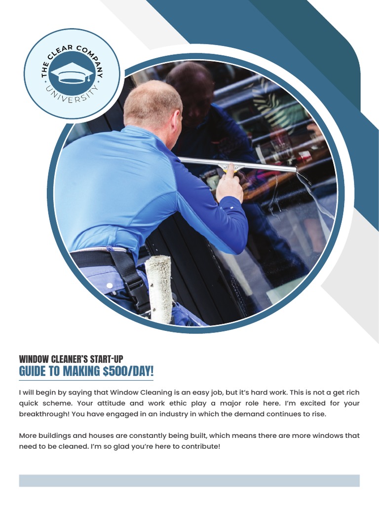 Window Cleaning - Brochure | PDF