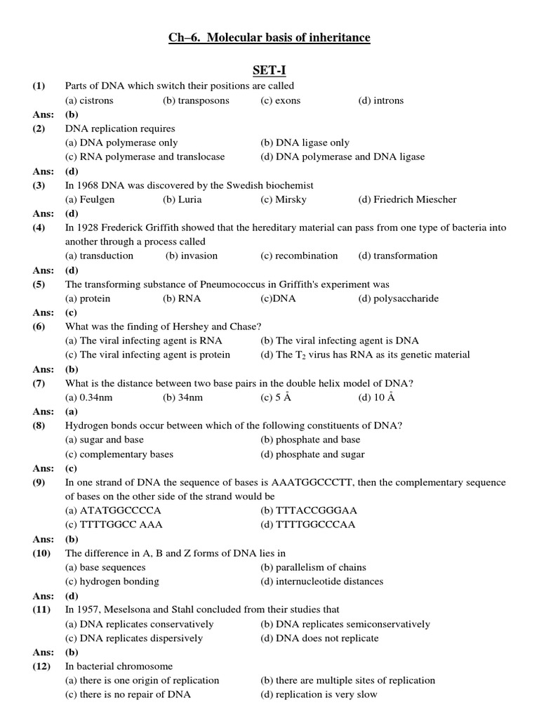 BIO NEET BOOK-2-(ENG)-Ch-6-J-Done-1 | PDF | Operon | Gene