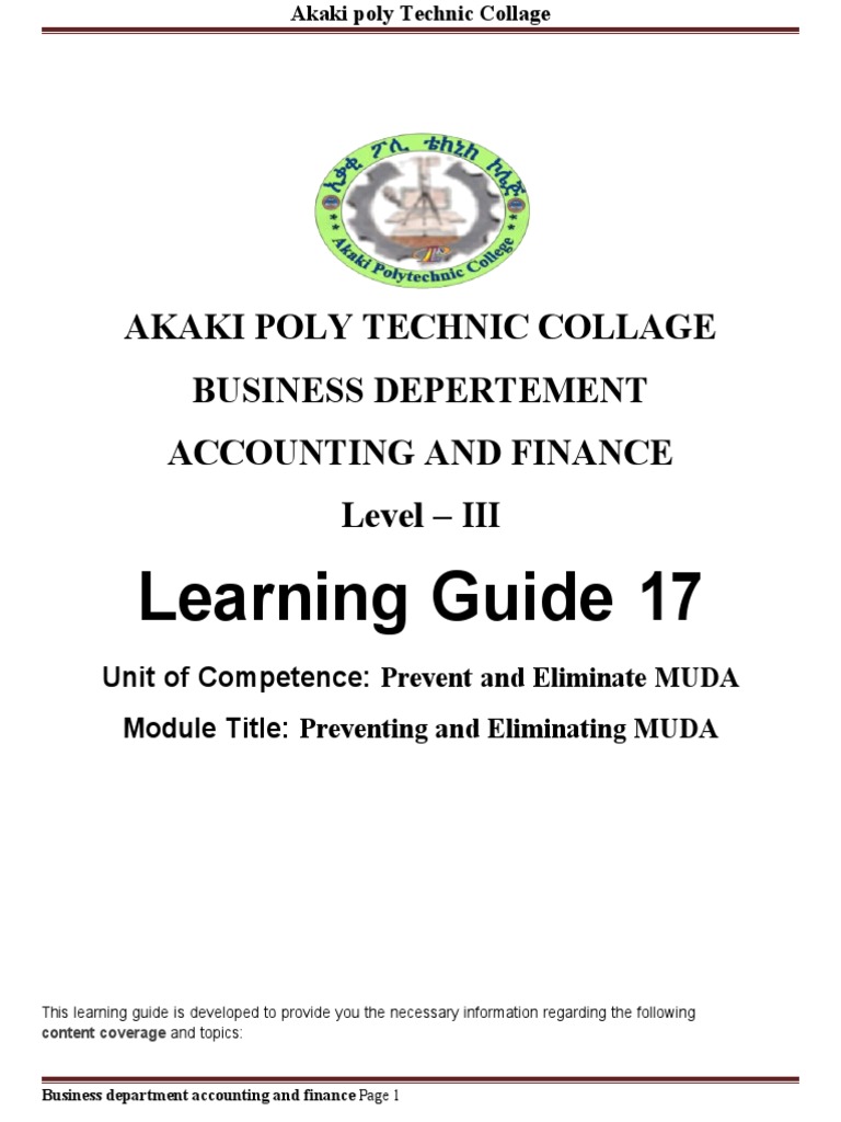 Preventing and Eliminating MUDA Guide | PDF | Lean Manufacturing ...