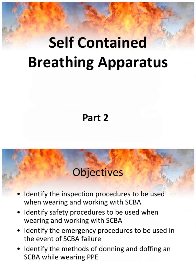 SCBA Part 2 PDF | PDF | Breathing | Occupational Safety And Health