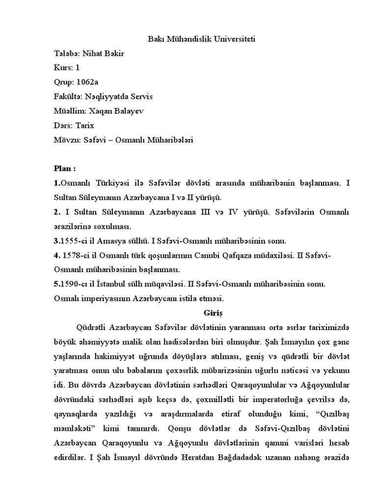 Tarix | PDF