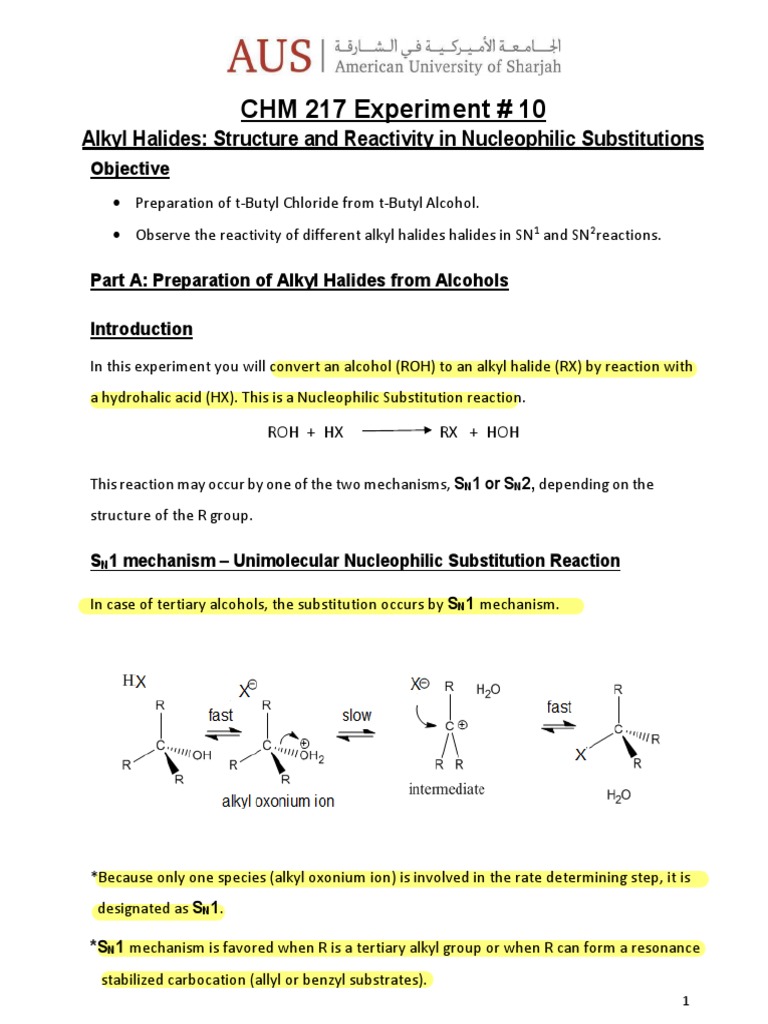 Exp 10 Alkyl Halides | PDF | Chemical Reactions | Precipitation (Chemistry)