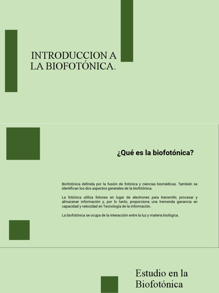Chap 1 Introducción A Biofotonica | PDF