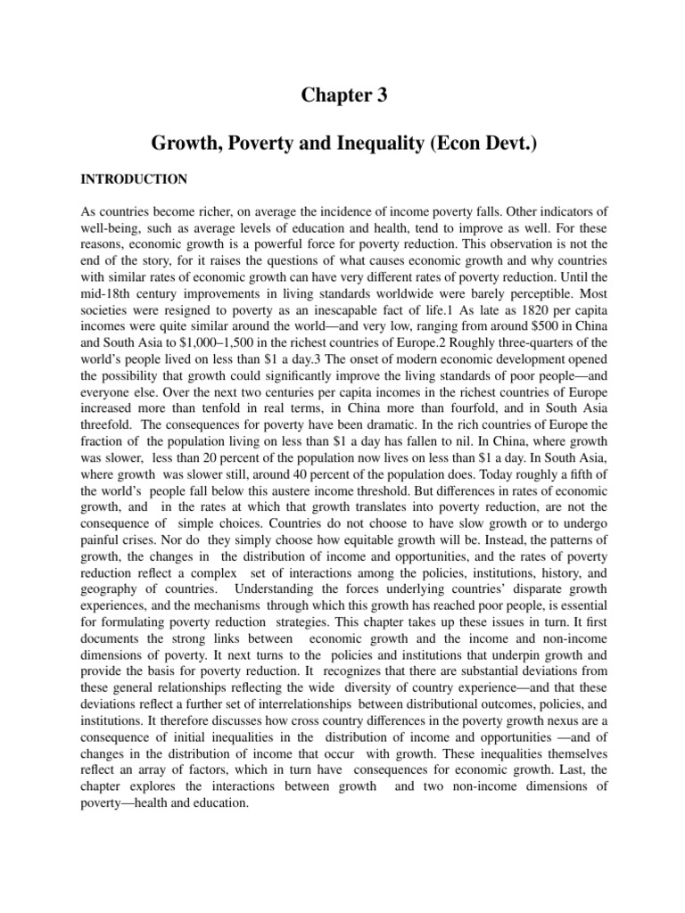 Original Chapter 3 ECO 310 Growth Poverty and Inequality Econ Devet | Download Free PDF ...