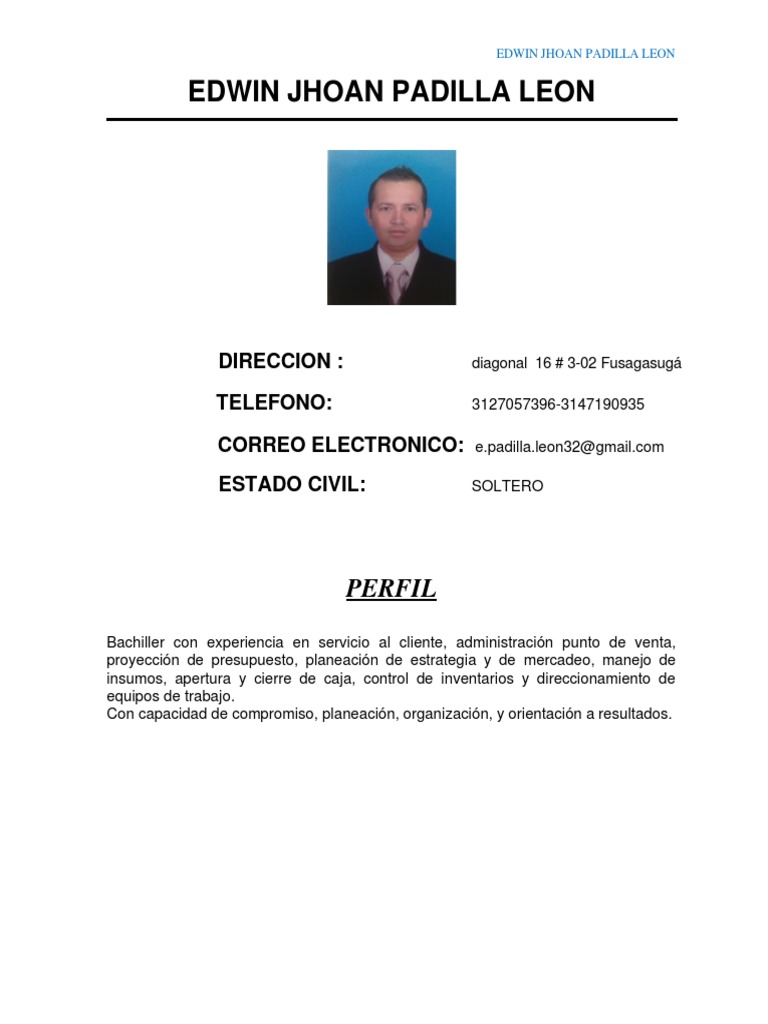 HOJA DE VIDA EDWIN _merged.pdf | PDF | Business | Marketing