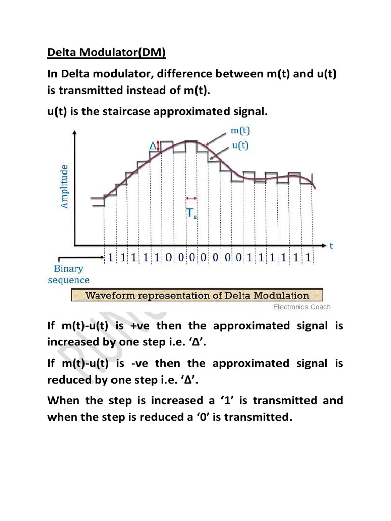 Delta Modulator | PDF