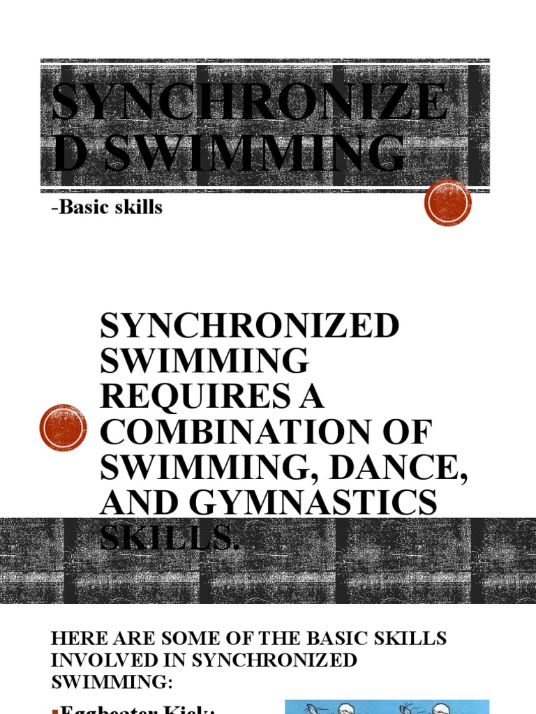Synchronized Swimming Basic Skills | PDF