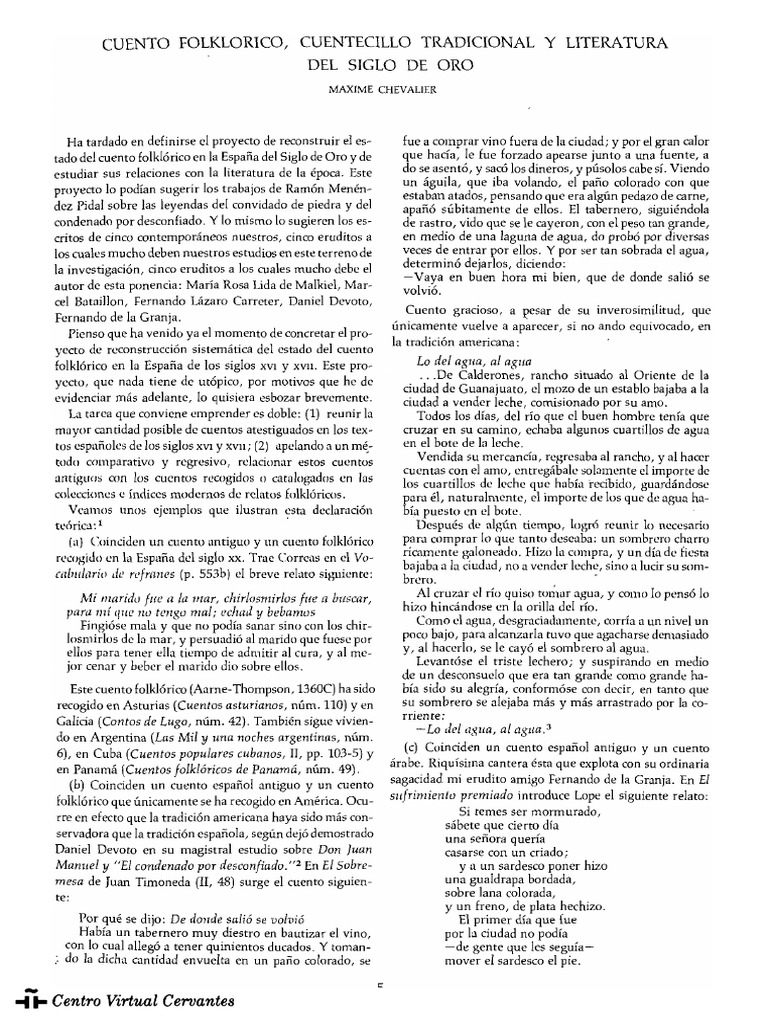 Aih 06 1 005 PDF | PDF | Don Quijote | Cuentos