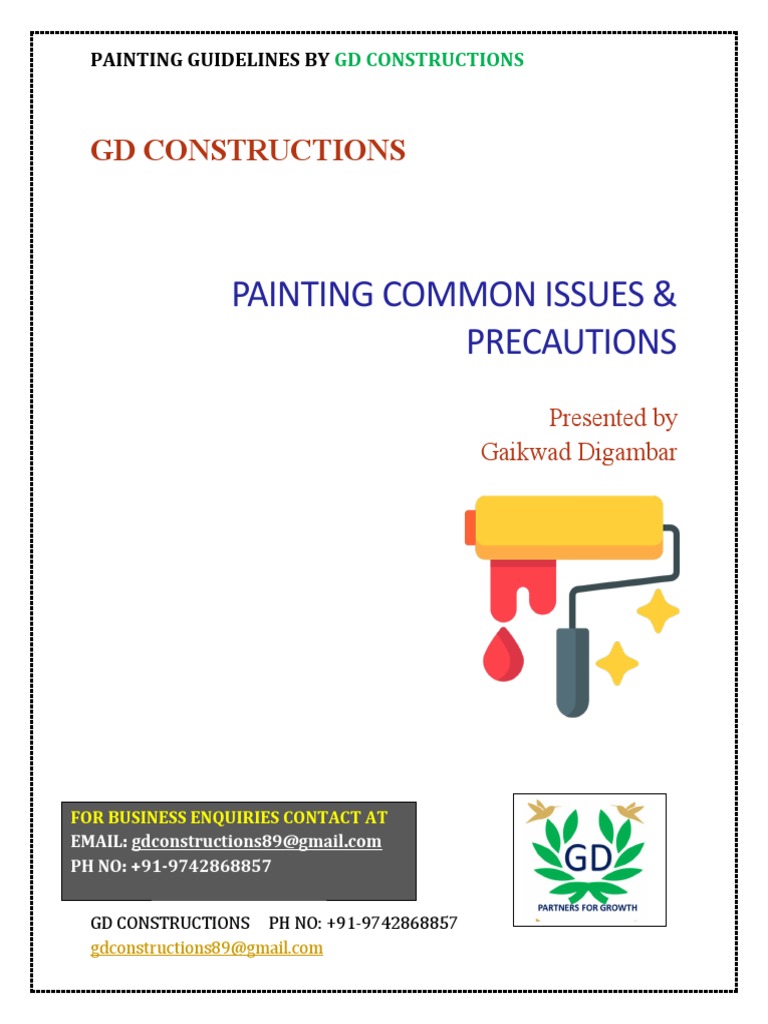 GD Constructions-Painting Guide | PDF | Paint | Building Engineering