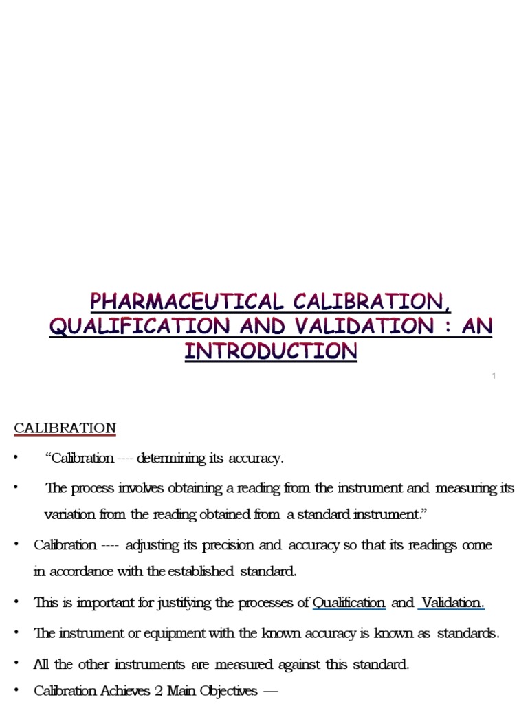 Calibration and Validation Intro | Download Free PDF | Verification And Validation | Calibration