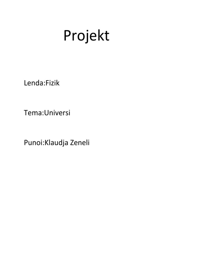 Projekt | PDF
