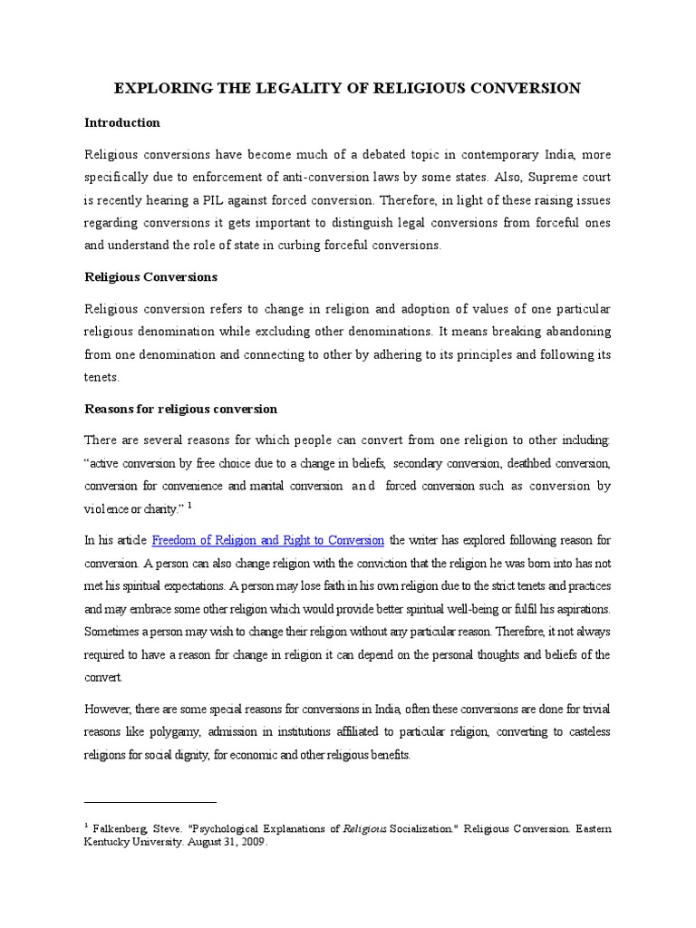 Religious Conversion | PDF